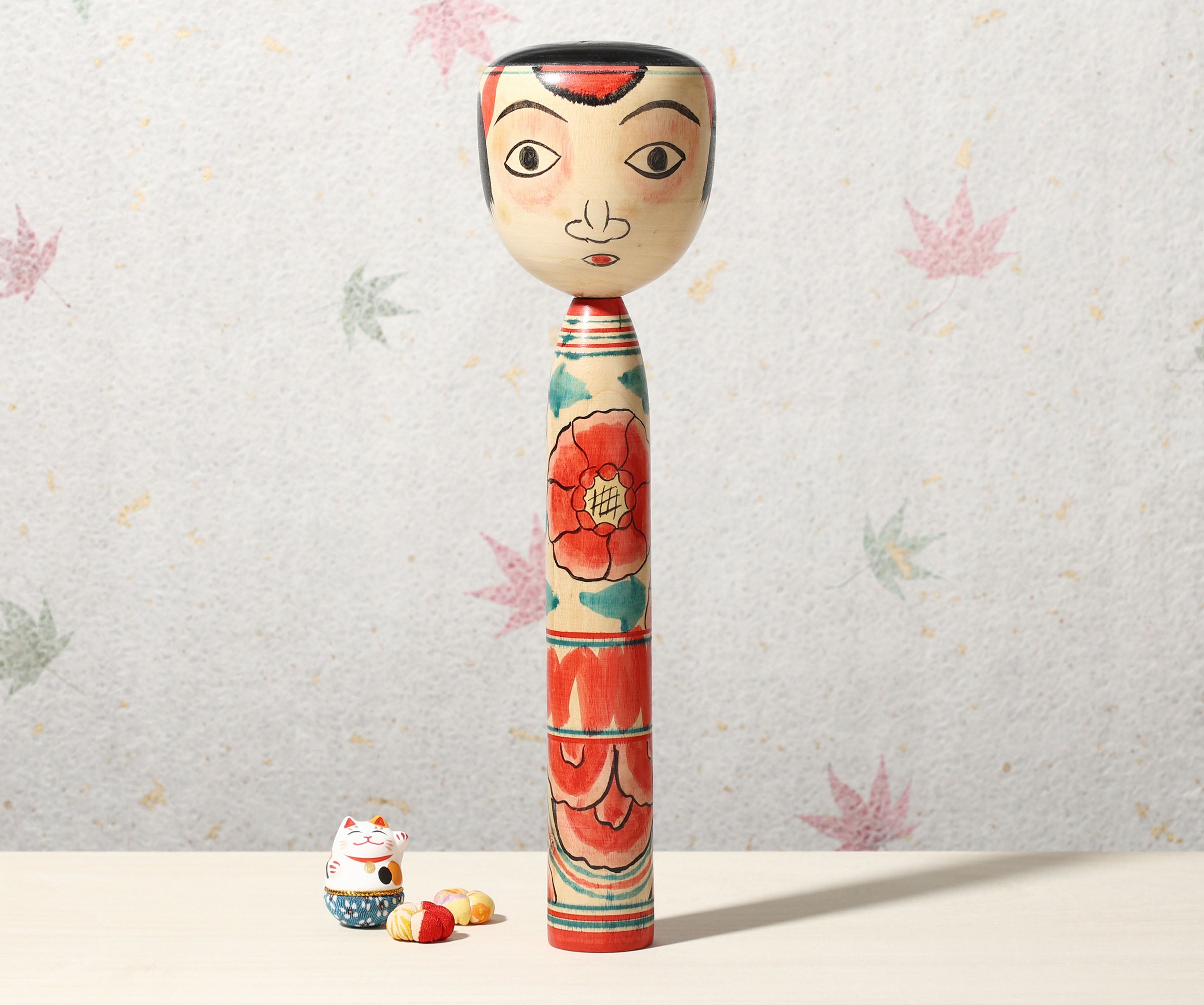 Vintage Nakanosawa style kokeshi doll-tako bozu, by IWAMOTO Yoshizo (1 ...